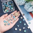 1box Glass Cabochons Half Round/Dome Shell Pattern 12x4.8mm 100pcs/bag ...
