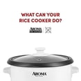 Aroma, 3-Cup Electric Rice Cooker, Nonstick Interior, White - Walmart.com