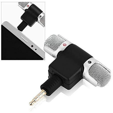 Mini Stereo Microphone Mic Portable 3.5mm Gold-Plating Plug Jack MD/DAT ...