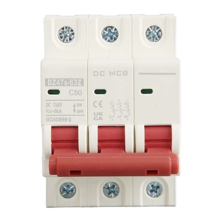 DC Circuit Breaker, 50A 1000V 35mm Rail Installation Professional PV ...