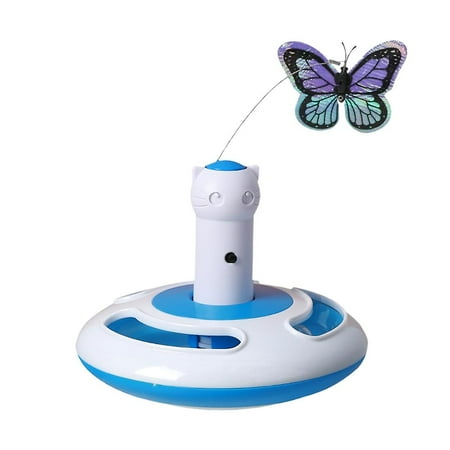 Cat Toys Electric Flutter Rotating Kitten Toys With Replacement C ...