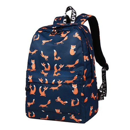 fox print backpack middle school student backpack | Walmart Canada
