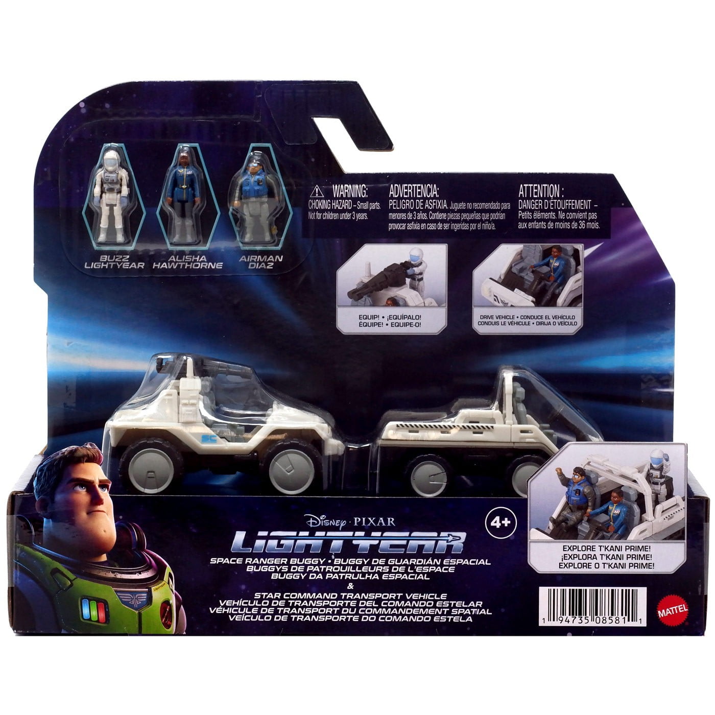 Disney / Pixar Lightyear Movie Space Ranger Buggy Vehicle & Mini ...