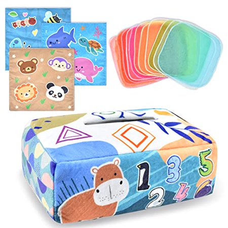 NextPro Baby Tissue Box Toy, Montessori Toy for 18 Months +, Pull Along ...