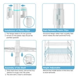 VIPEK S3 Heavy Duty Rack with 6-Tier Shoe Rack, Closet Organizer, White ...