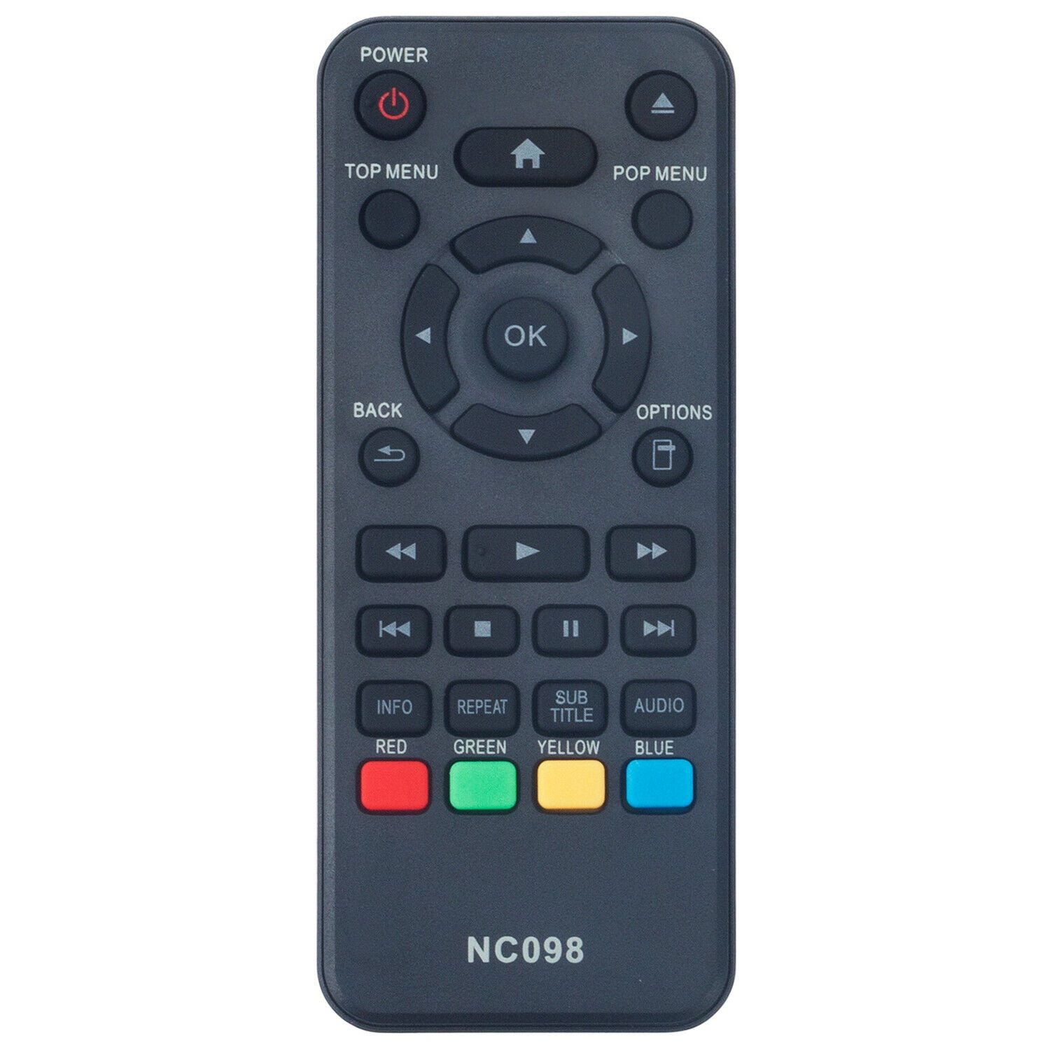NC098 NC098UL Replace Remote for Philips Blu-ray DVD Player BDP1502/F7 ...