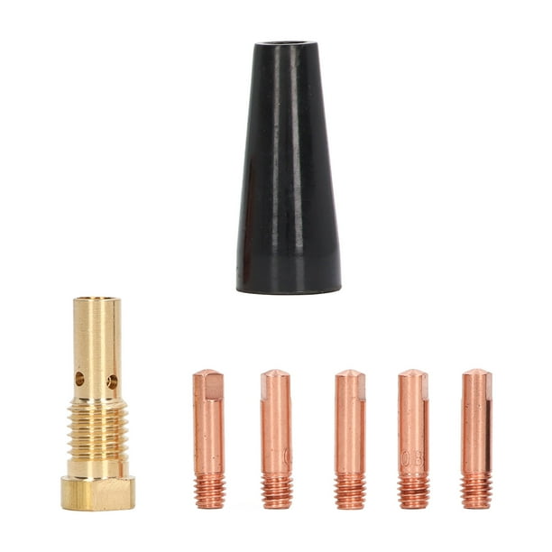 Welding Tip Diffuser Gasless Nozzle,7Pcs MIG Gun Gasless Gasless Nozzle ...