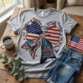 America 250 Years of Freedom Bow Shirt (1776–2026) – Patriotic Eagle ...