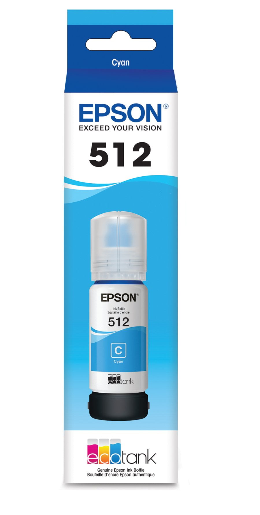 Botella de tinta Epson 512 EcoTank de ultra alta capacidad cian T512220 ...