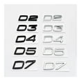 Car Metal D2 D3 D4 D5 D6 D7 Letters Logo Trunk Emblem Badge Sticker For ...