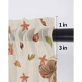 Fall Mushroom Tier Curtains 36 Inch Length,Sheer Curtains for Bedroom ...