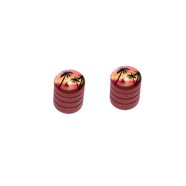 Hibiscus Flower Tire Rim Wheel Aluminum Valve Stem Caps, Multiple ...