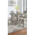 Light Grey Finish 5pc Counter Height Dining Set Counter Height Dining ...