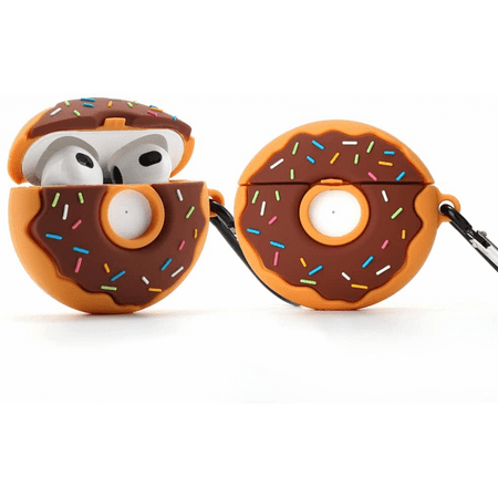 3D Donuts Case for Airpod 3rd 2021,3D Cartoon Cute Food Airpods 3 Case ...