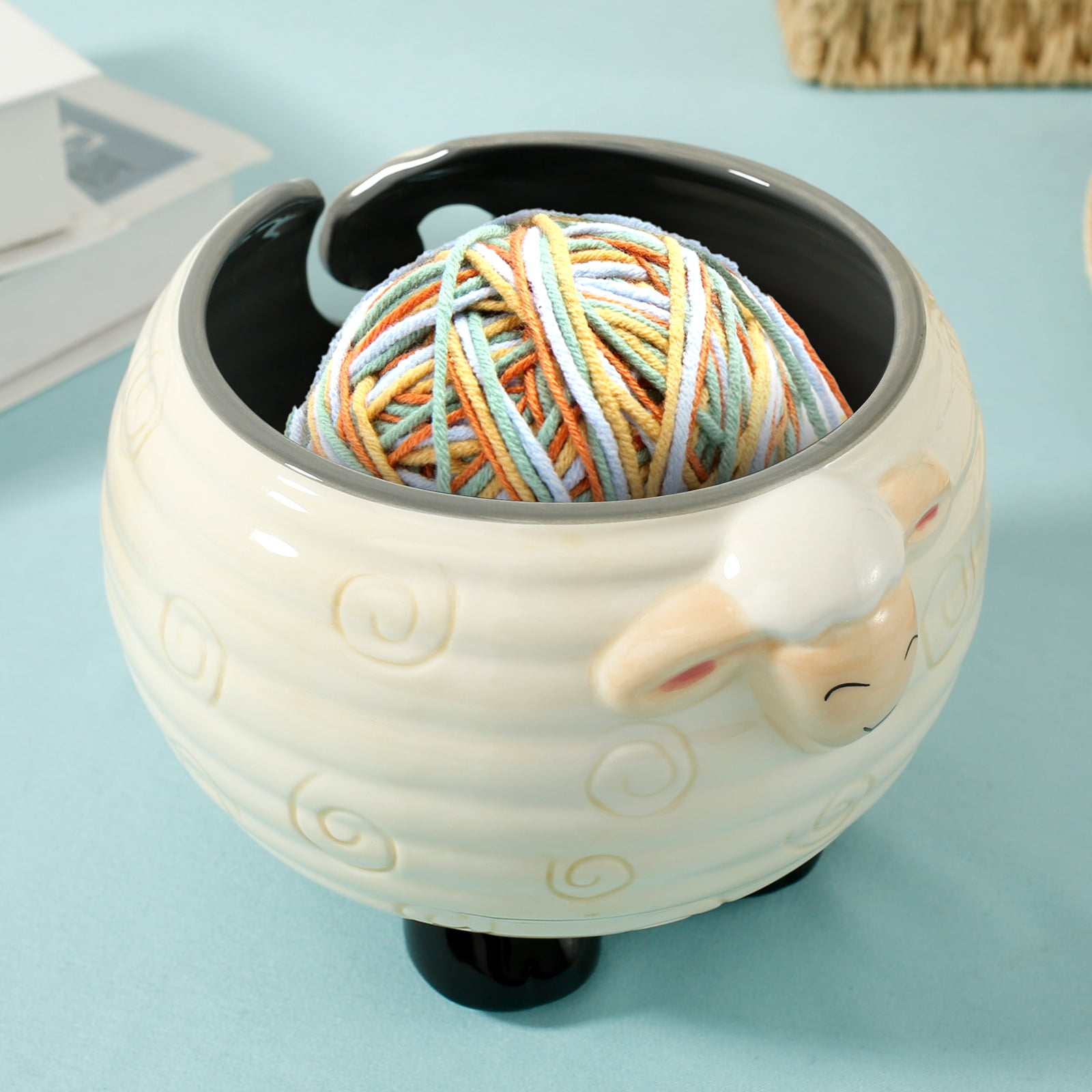 Click here for Wekvgz Yarn Bowl Ceramic Knitting Bowl Cute Sheep... prices