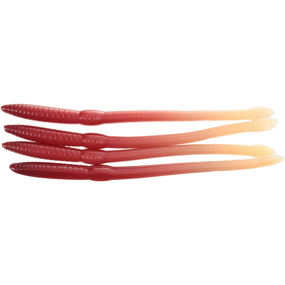 Creme 6" Scoundrel Worm Lures 4 Pack, Live Color - Walmart.com ...