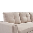 Mammoth 92" Modular Convertible Sleeper Sectional, Modern Fabric Sofa ...