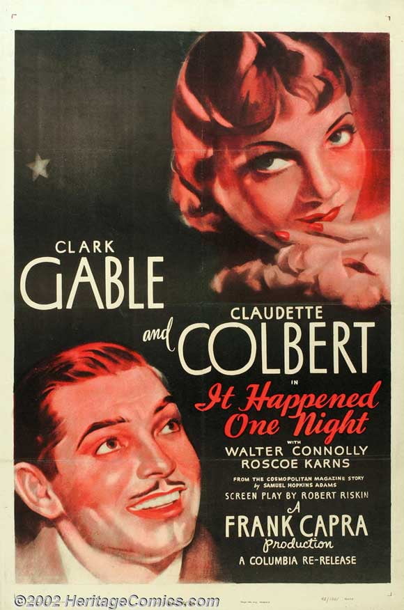 It Happened One Night Movie POSTER 11" x 17" Style G - Walmart.com