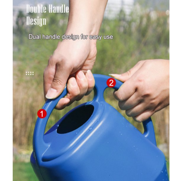 Watering Can Flower Potted Pot Long Comfortable Handle Mouth Plastic ...