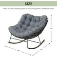 Grand Patio Rocking Chair, Indoor & Outdoor, Royal Adult, Cushioned ...