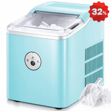 NutriChef Stainless Steel Countertop Ice Cube Making Machine - Walmart.com