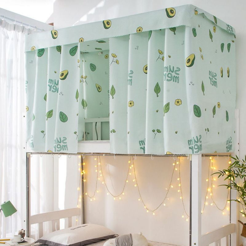Dormitory Bed Curtain Single Sleeper Bed Canopy Stylish Pattern Design ...