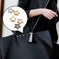 DESIGNICE 250 Sets 5 Colors Metal Star Rivets Five-Pointed Nails ...