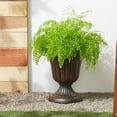 2026 Best 10" x 12" Brushed Copper Plastic Urn Planter, Classic ...