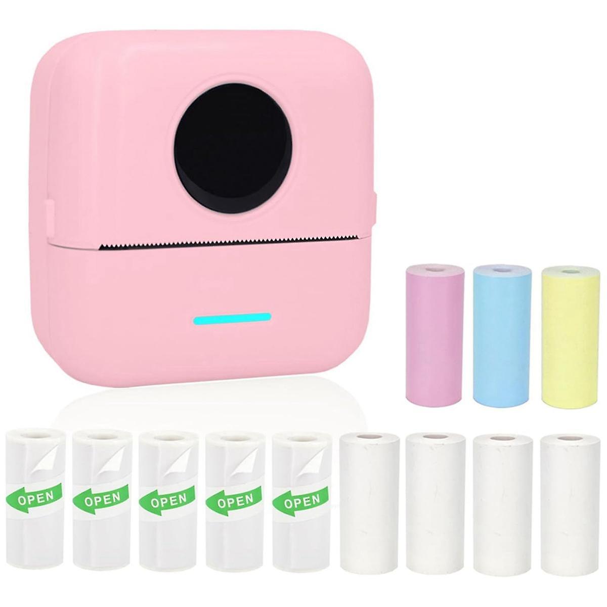 Mini impresora portátil, impresora de calcomanías sin tinta con 12 ...