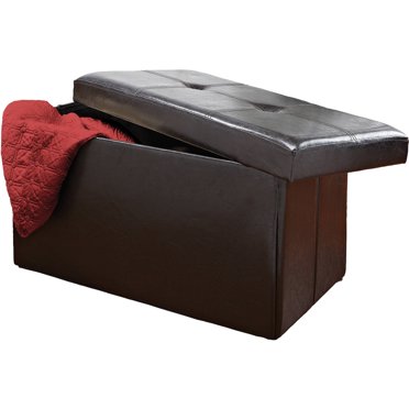 Simpli Home Avalon Extra Large Storage Ottoman with 3 Serving Trays ...