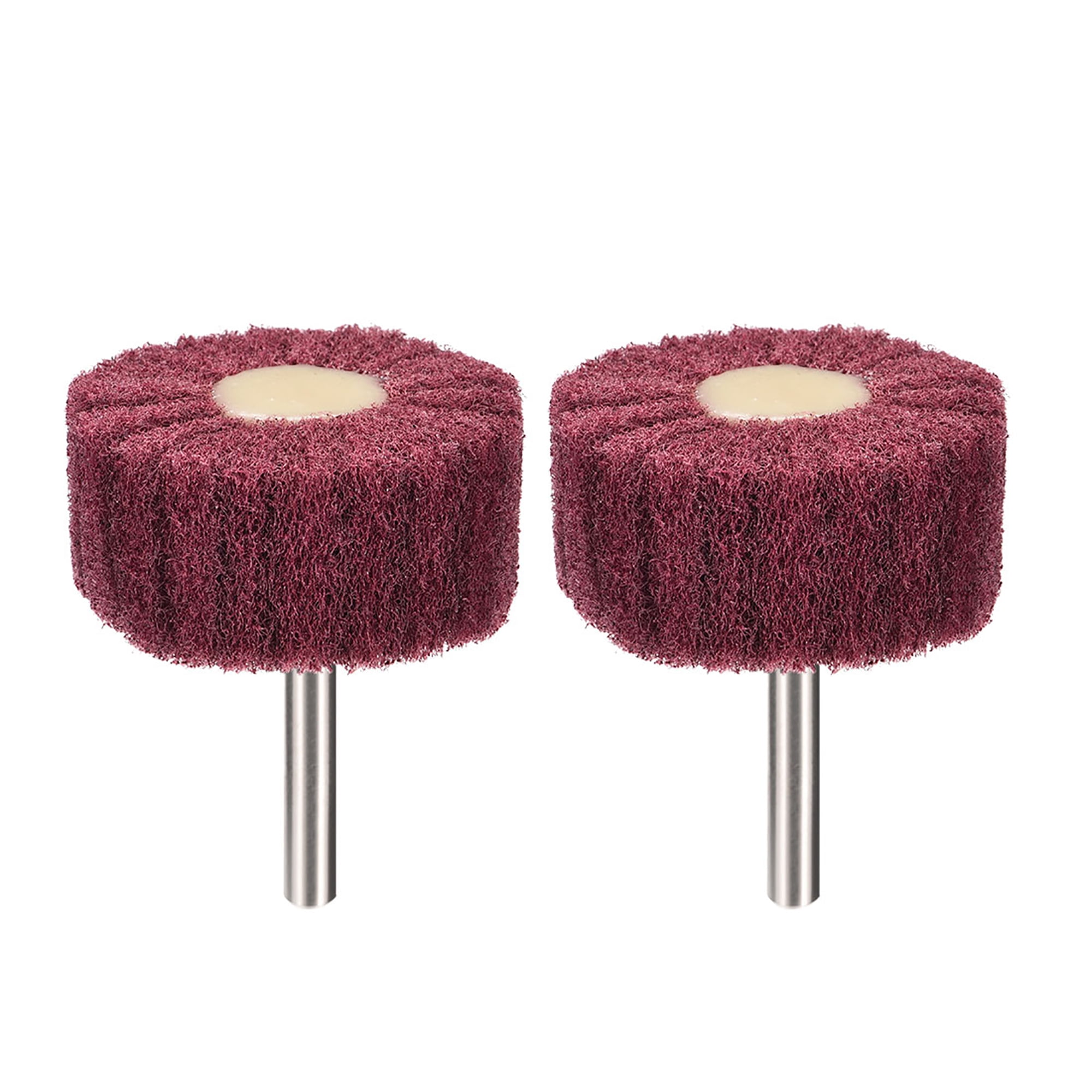 2-Inch Abrasive Wheel Buffing Polishing Wheel Red with 1/4-Inch Shank ...
