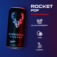 (4 pack) Bucked Up Energy Drink, Rocket Pop, 300mg Caffeine, 16 fl oz ...