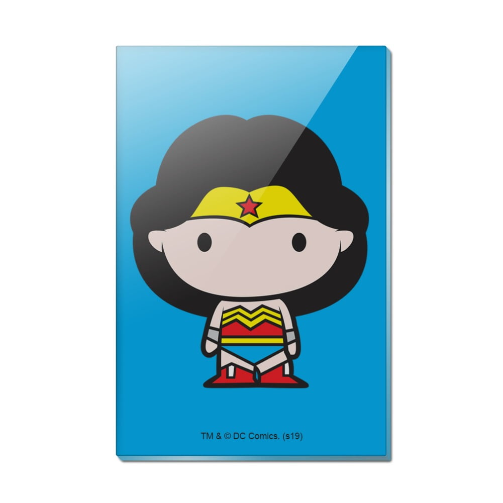 Wonder Woman Cute Chibi Character Rectangle Acrylic Fridge Refrigerator ...
