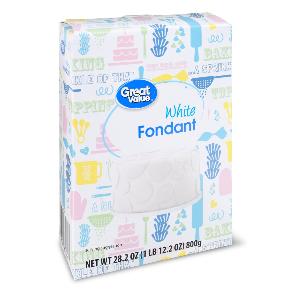 Great Value White Fondant, 28.2 oz - Walmart.com - Walmart.com