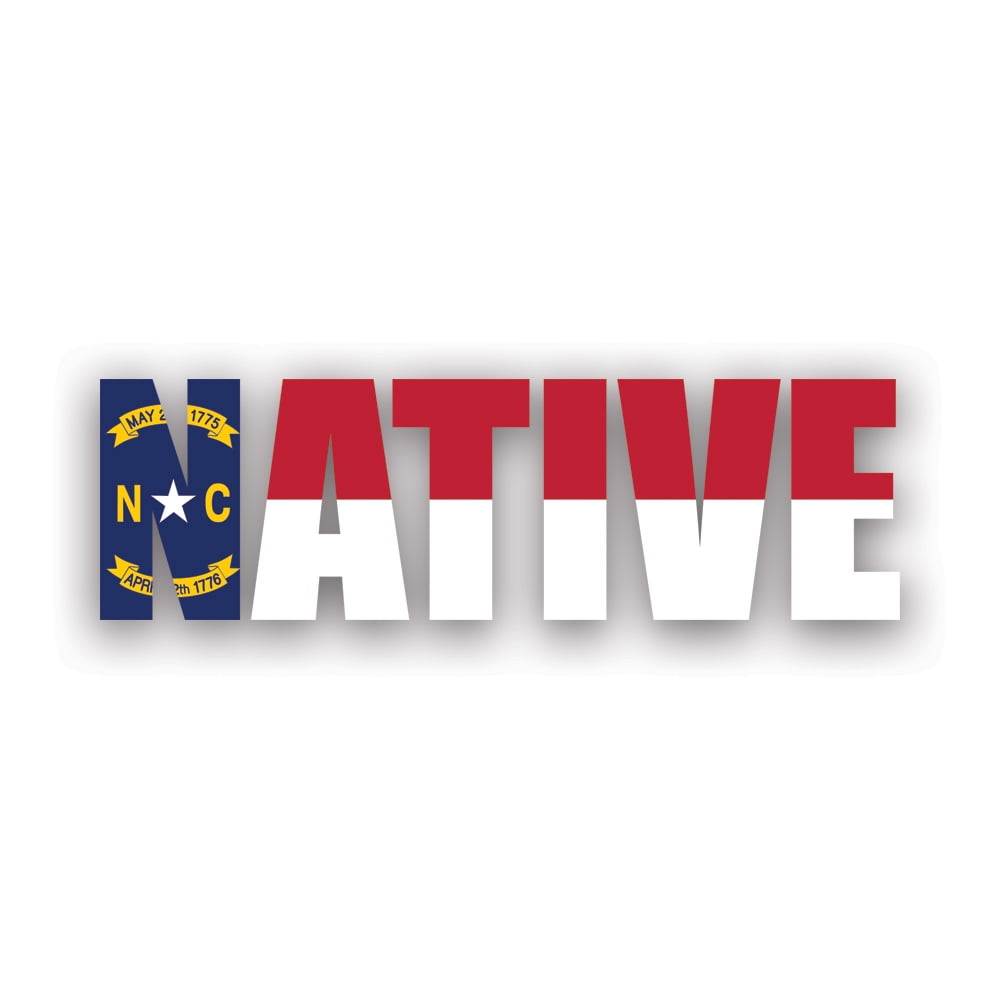 North Carolina Native Sticker Decal - Self Adhesive Vinyl ...