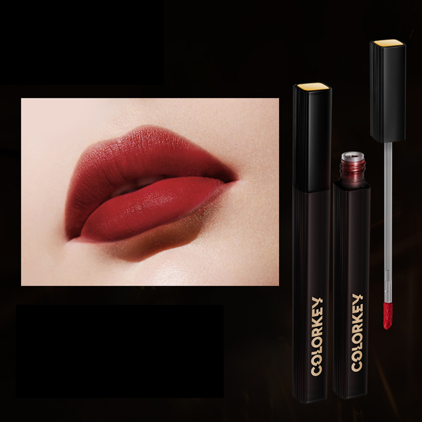 Lápiz labial Colorkey Lápiz labial líquido mate Brillo labial ...