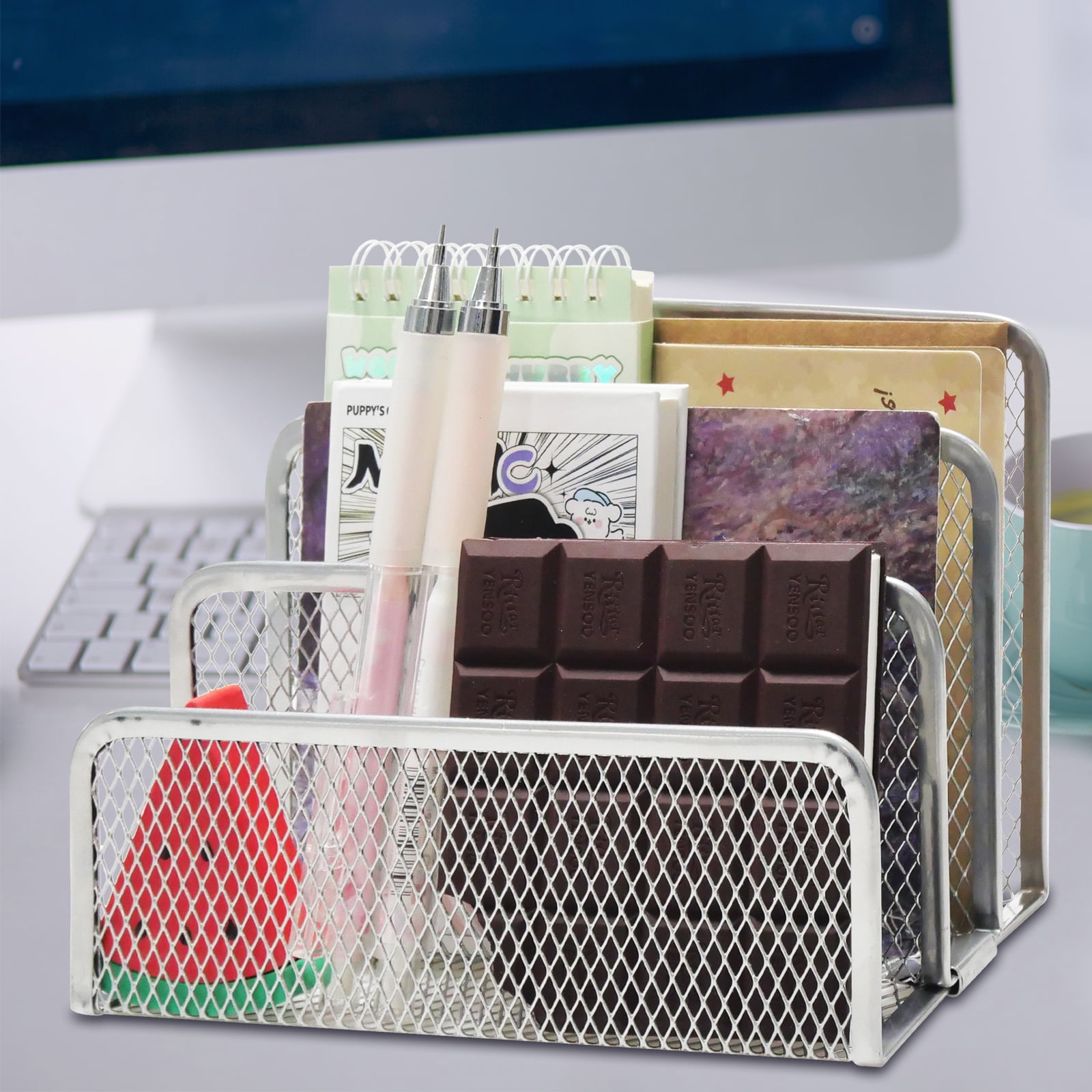 AGCAN Desk Mail Organizer, Metal Mesh Letter Holder Philippines | Ubuy