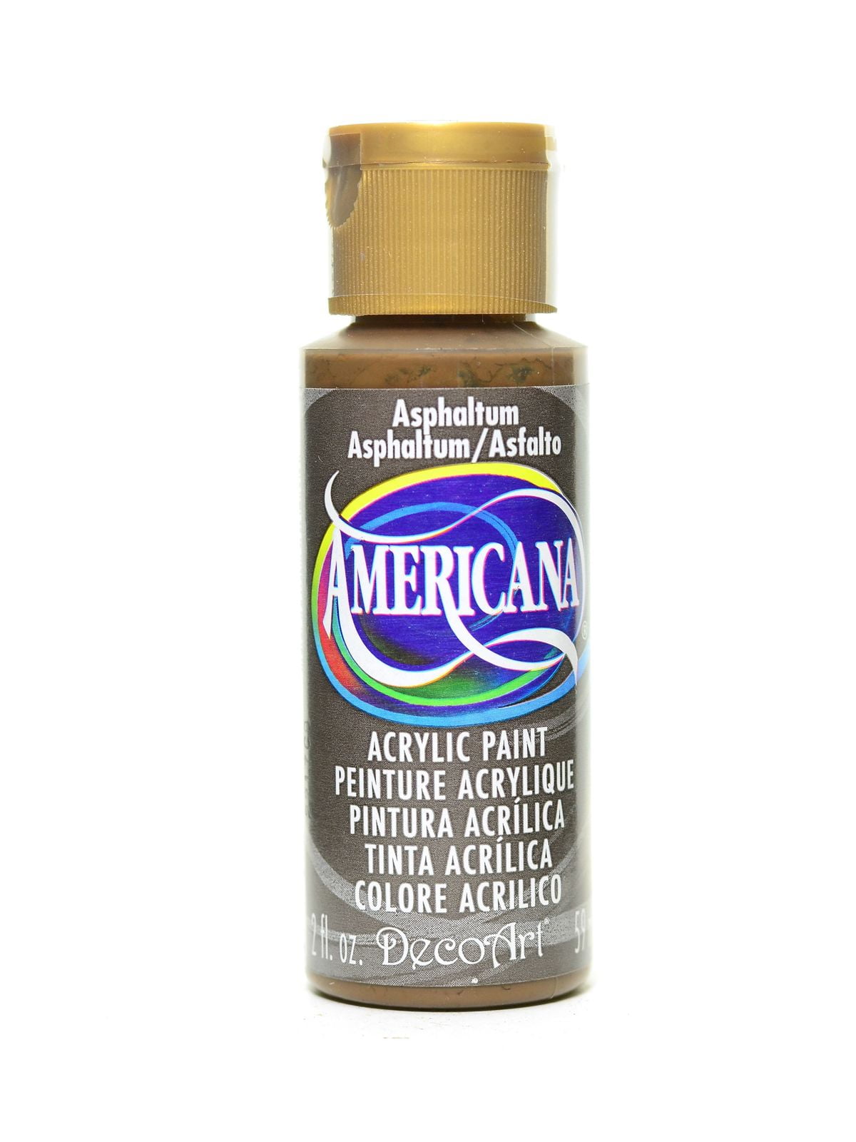 Americana Acrylic Paints asphaltum, 2 oz. (pack of 8) - Walmart.com