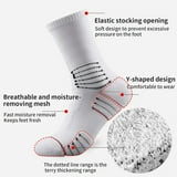 Hehanda 2 Pairs of Men's Towel Bottom Shock-Absorbing Basketball Socks ...
