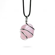 Raw Black Tourmaline Crystal Healing Pendant Necklace - Premium Carrying Pouch - Crystal Gifts ...