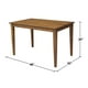 30" x 48" Solid Wood Dining Table in Pecan - Walmart.com