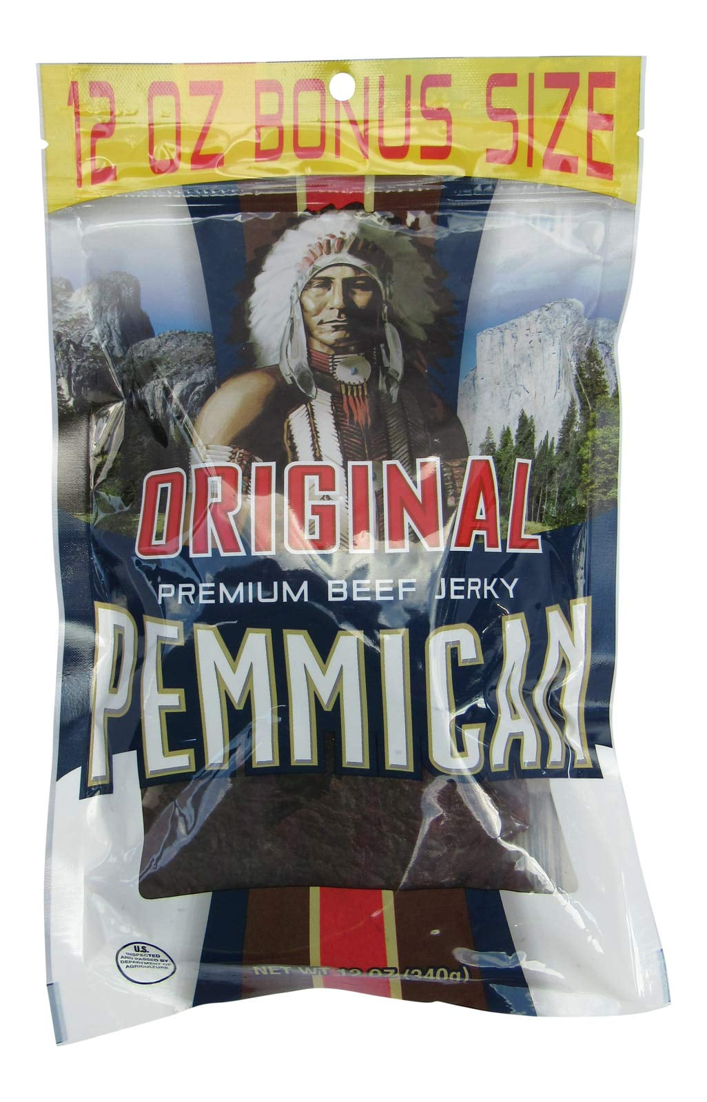 Pemmican Premium Beef Jerky in a Resealable Bag - Original Flavor - One ...