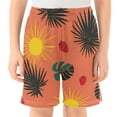 BZSMCE Adjustable Drawstring Casual Shorts With Palm Leaves Sun ...