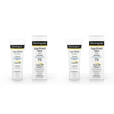 Neutrogena Age Shield Face Sunscreen, SPF 70, Sheer Liquid, Oil Free ...