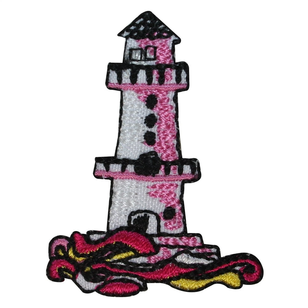 ID 1837Z Lighthouse Patch Ocean Travel Nautical Embroidered Iron On ...