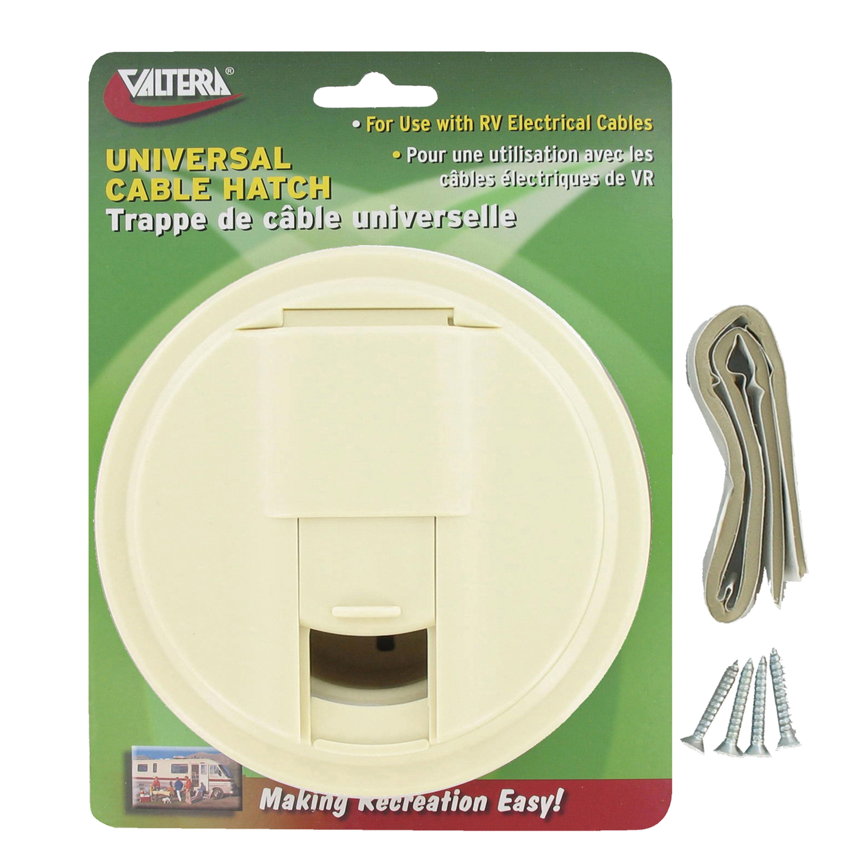 Valterra A10-2131VP Universal Round Cable Hatch - Colonial White ...