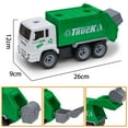 AZToys Friction Powered Realistic Garbage Truck Toy for Toddlers with ...