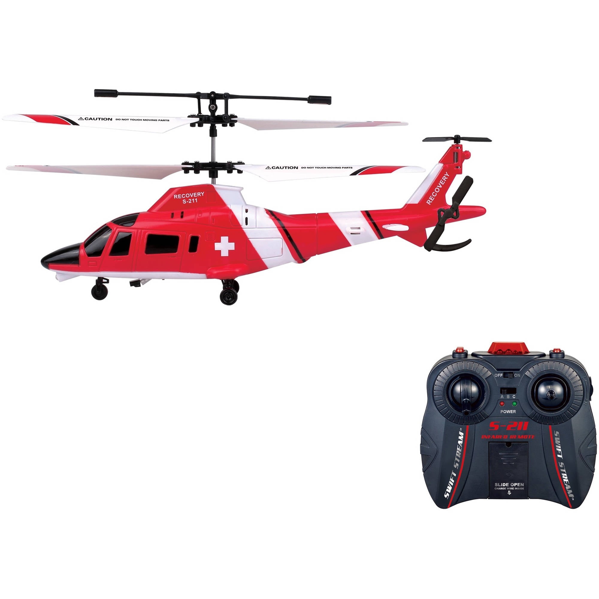 Swift Stream S-211 Remote Control 9" Helicopter Recovery - Walmart.com