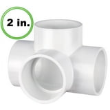 4 way L/T 2" - Utility Grade 4 Way PVC Fitting - Walmart.com
