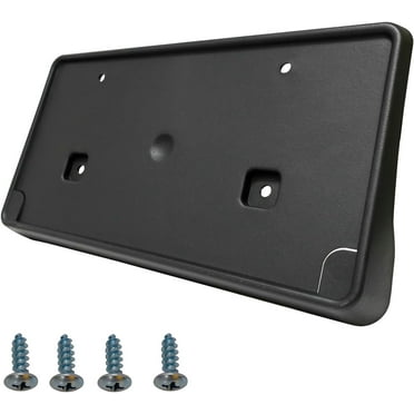 License Plate Frame Bumper Guard - Extra Wide Black Rubber Front Car ...